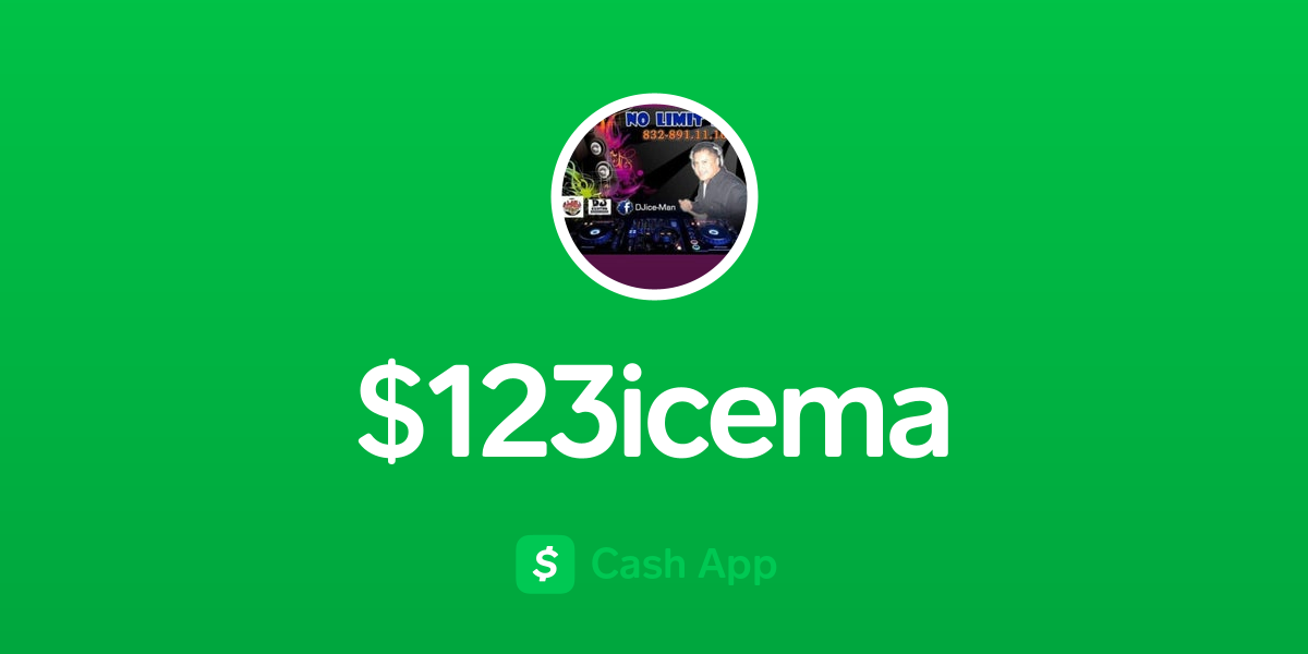 Pay $123icema on Cash App