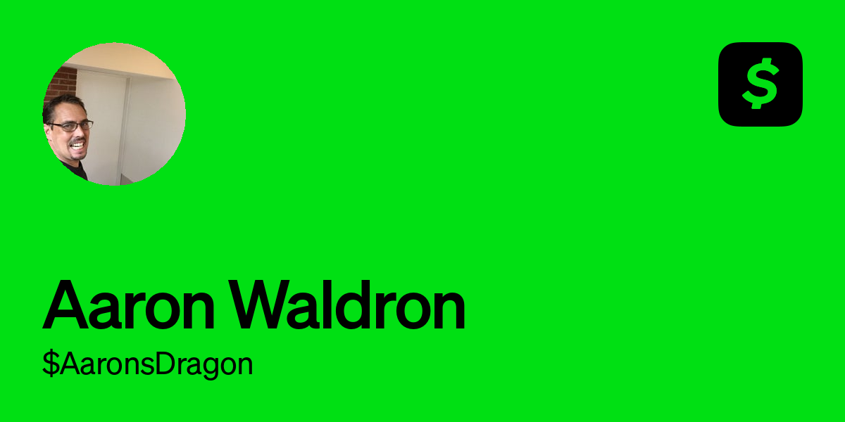 Pay $AaronsDragon on Cash App