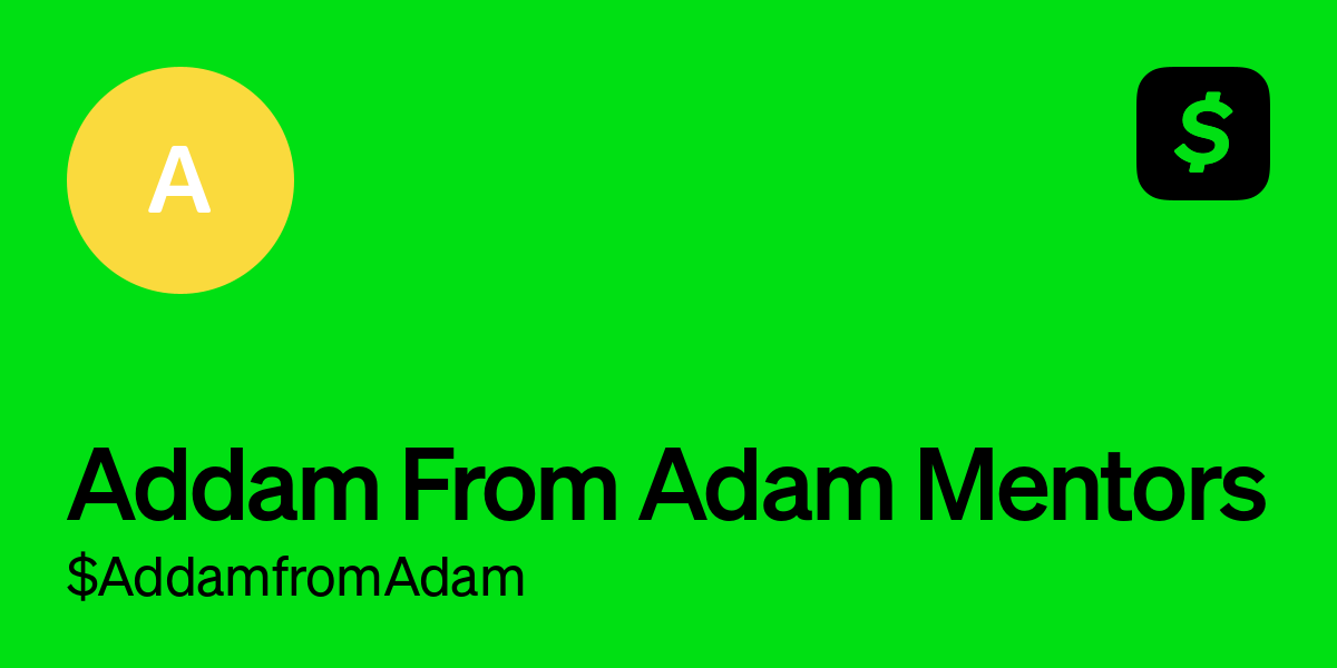 Pay $AddamfromAdam on Cash App