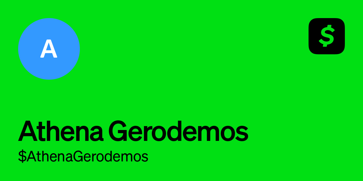 Pay $AthenaGerodemos on Cash App