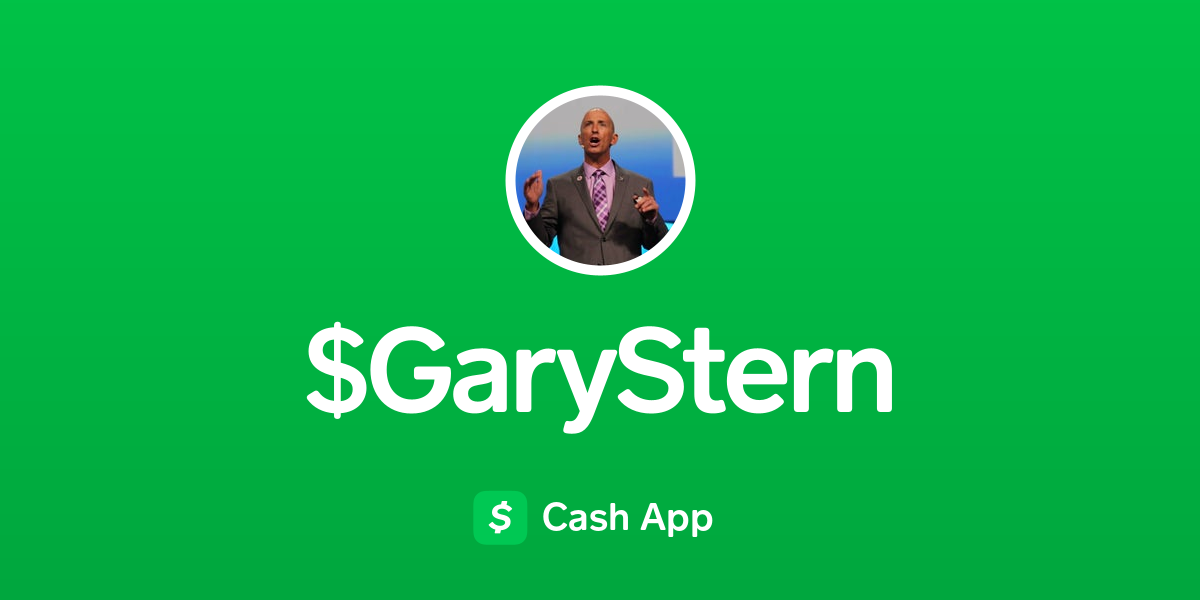 Pay $GaryStern on Cash App