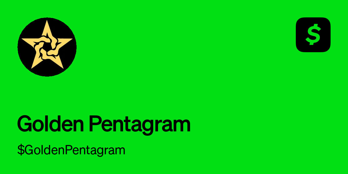 Pay $GoldenPentagram on Cash App