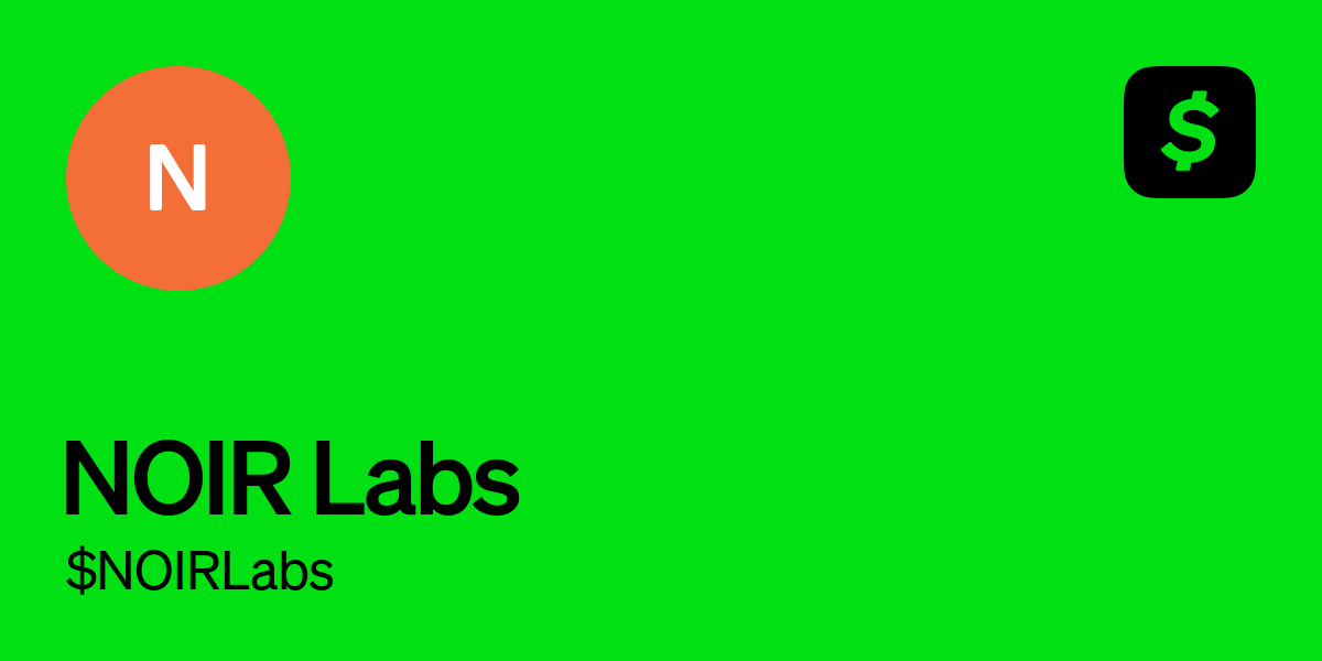 Pay $NOIRLabs on Cash App