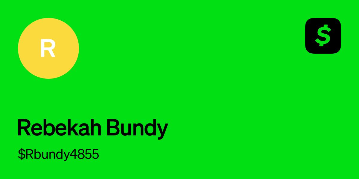 Pay $Rbundy4855 on Cash App