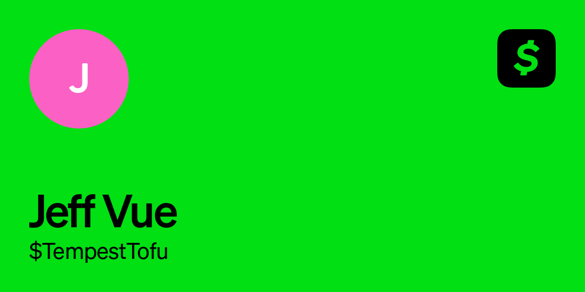 Pay $TempestTofu on Cash App