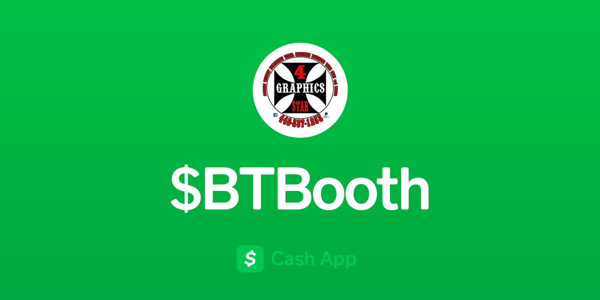 Pay $BTBooth on Cash App