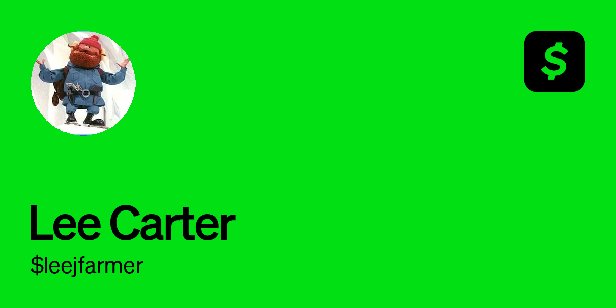 Pay $leejfarmer on Cash App