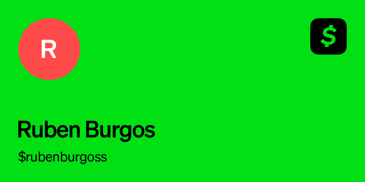 Pay $rubenburgoss on Cash App