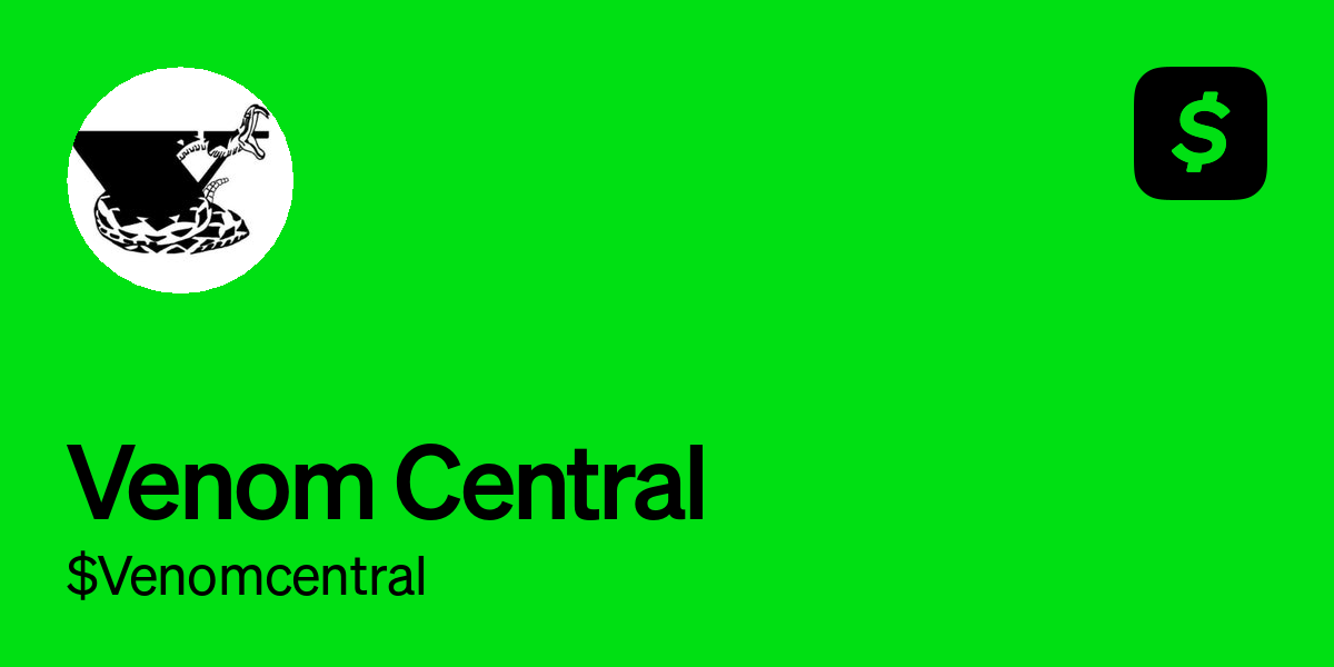 Pay $Venomcentral on Cash App